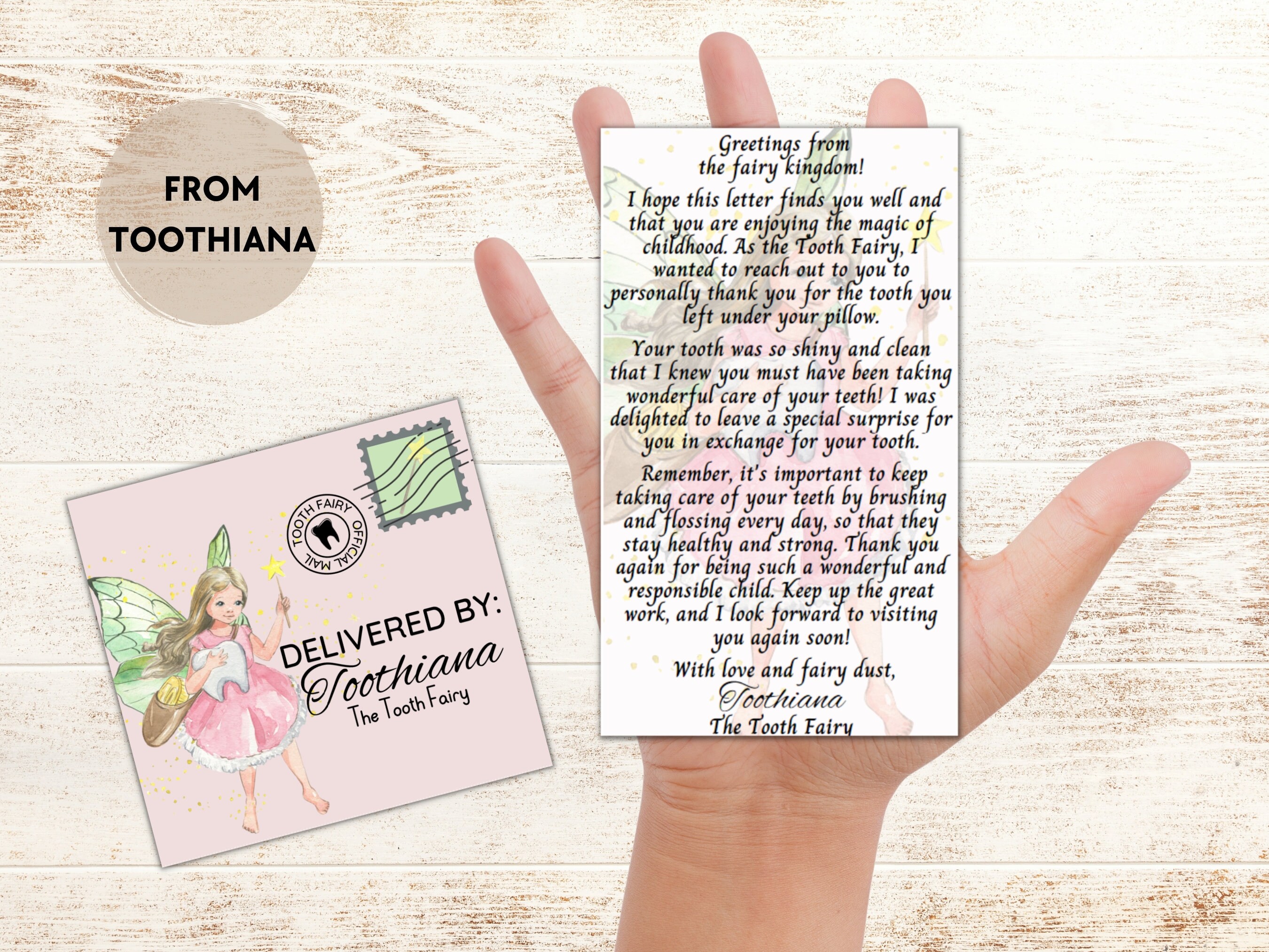 Mini Tooth Fairy Letter, Mini Envelopes, Tooth Fairy Letter Kit, From ...