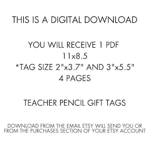 Teacher Appreciation Printable Tags, Thank You Gift Tags Printable ...