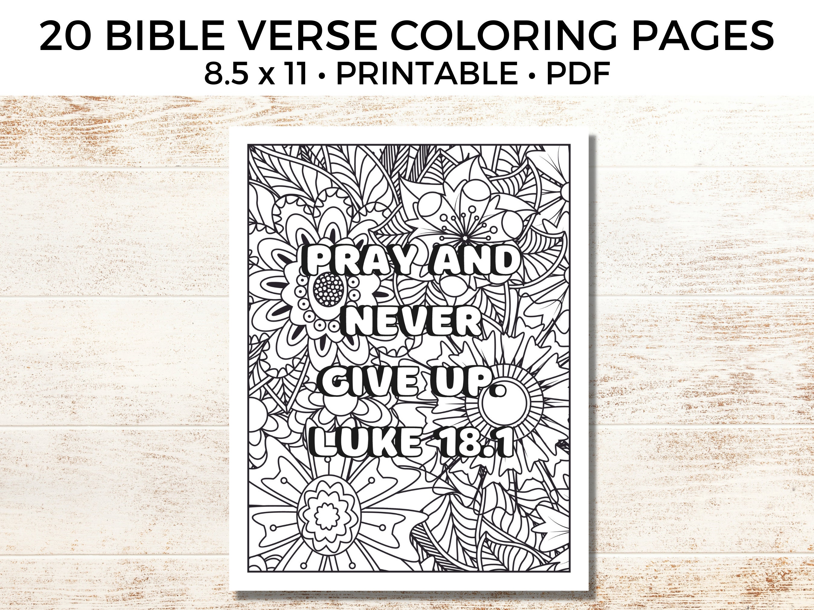 20 Bible Verse Coloring Pages INSTANT DOWNLOAD Christian - Etsy Australia