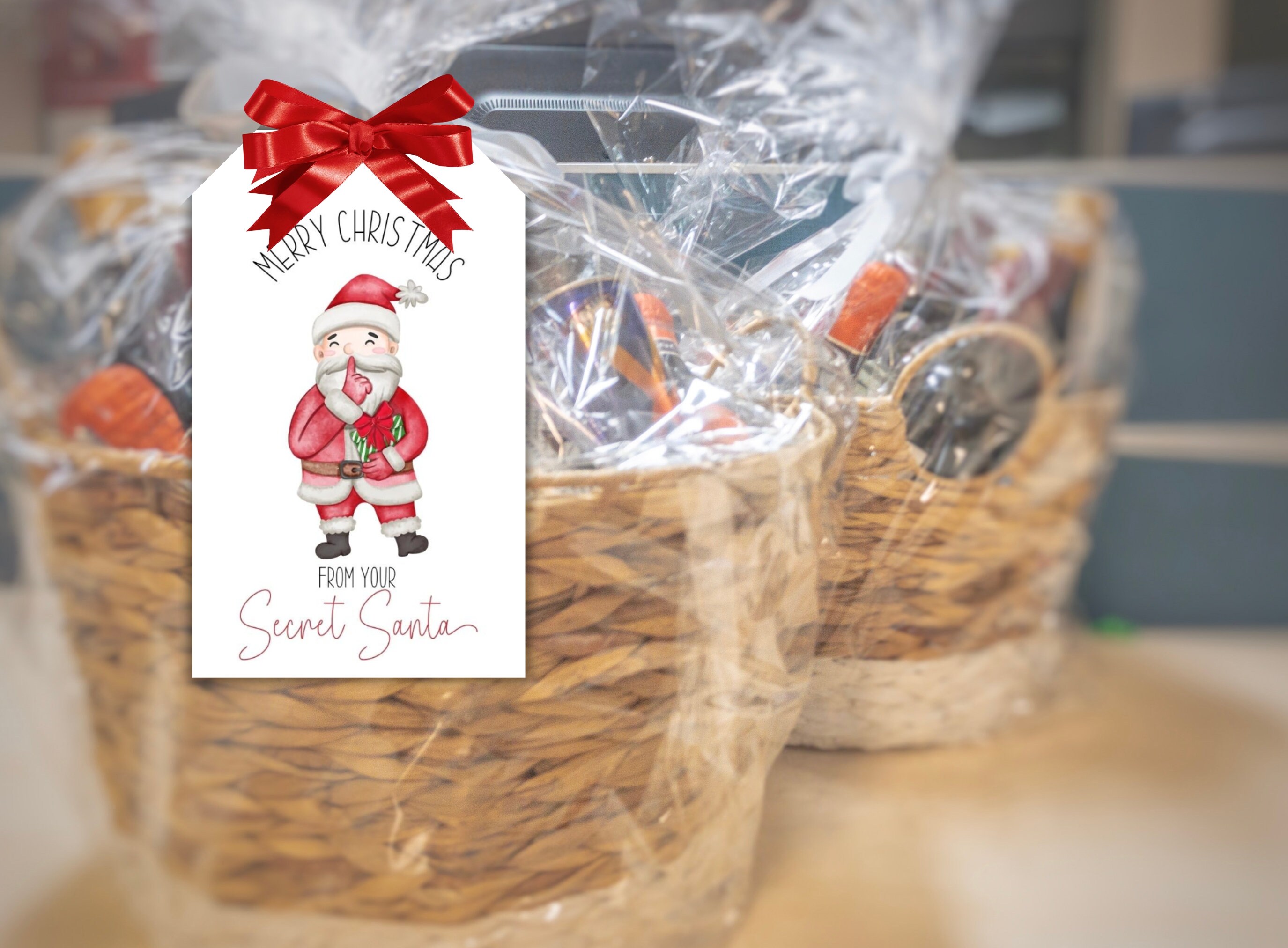 Secret Santa Gift Tags Printable - Etsy