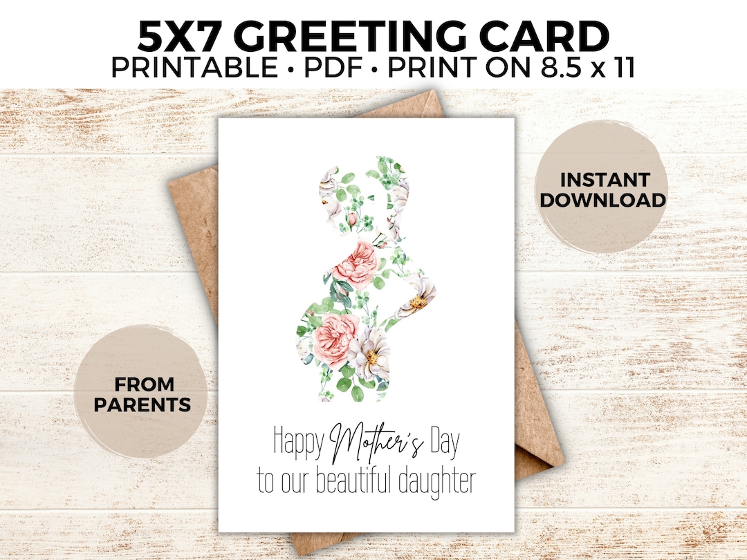 Our Daughter, Mom to Be Mother's Day Card, From Parents, Daughter ...