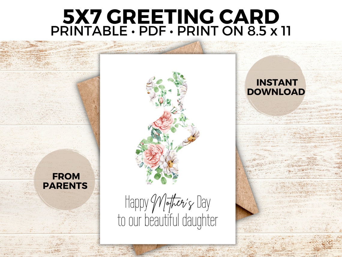 Our Daughter, Mom to Be Mother's Day Card, From Parents, Daughter ...