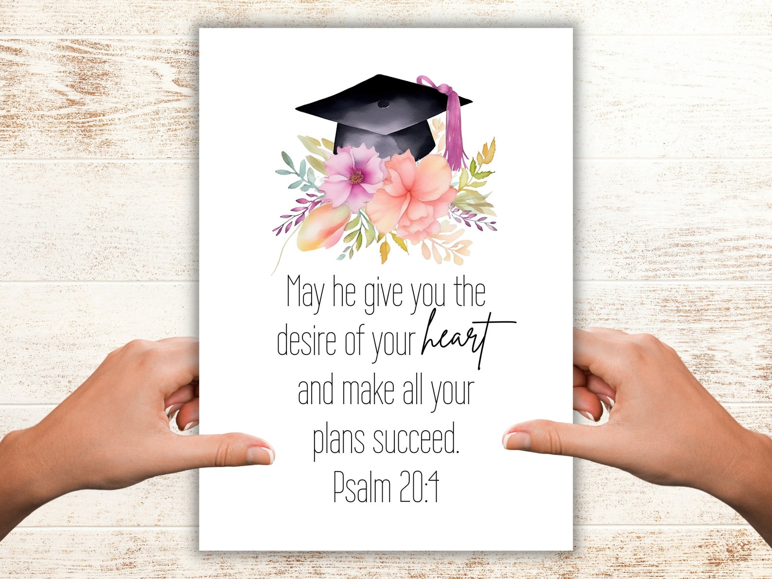Graduation Christian Card, Meaningful Graduation Card, Bible Verse ...