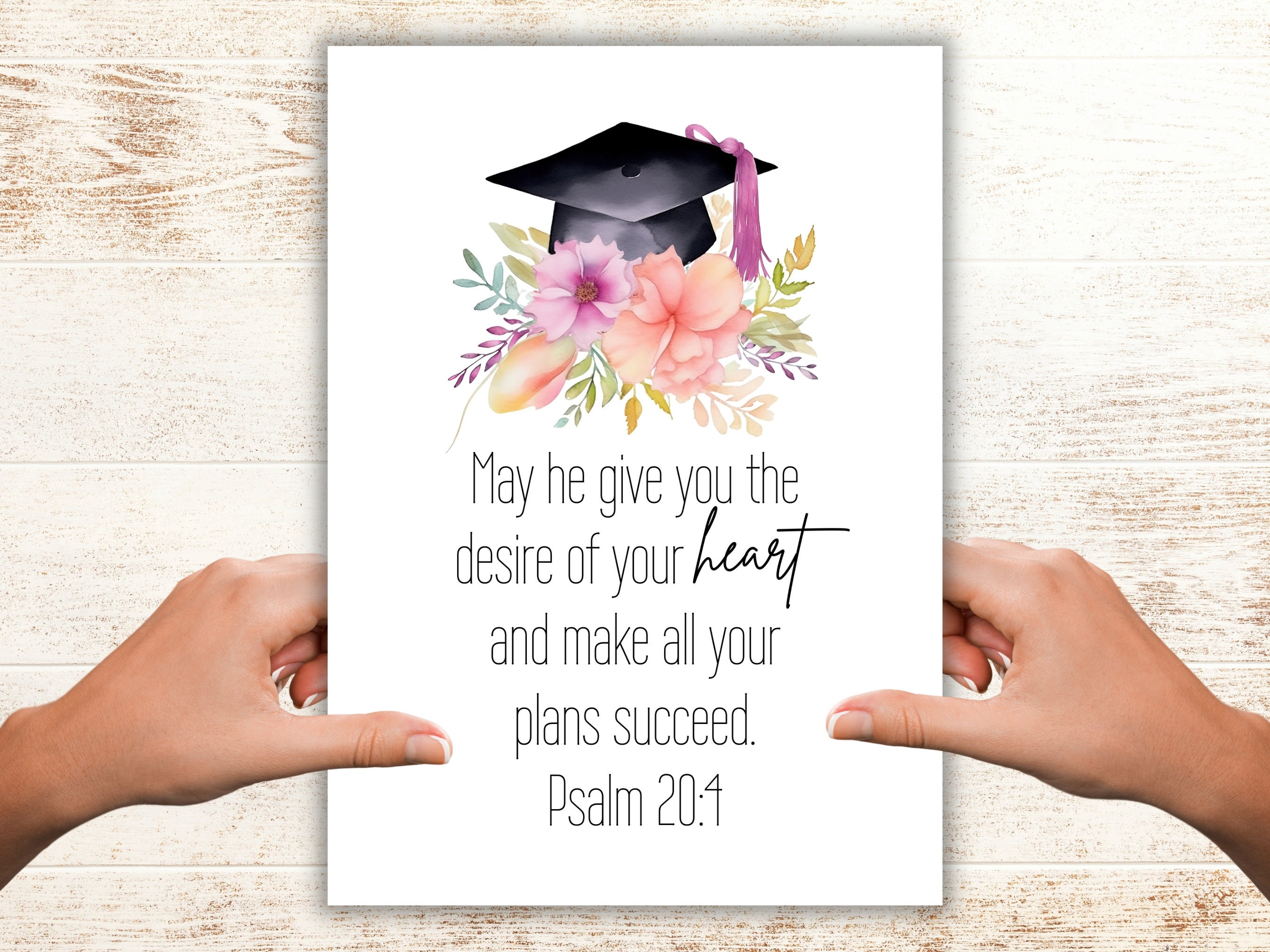 Graduation Christian Card, Meaningful Graduation Card, Bible Verse ...