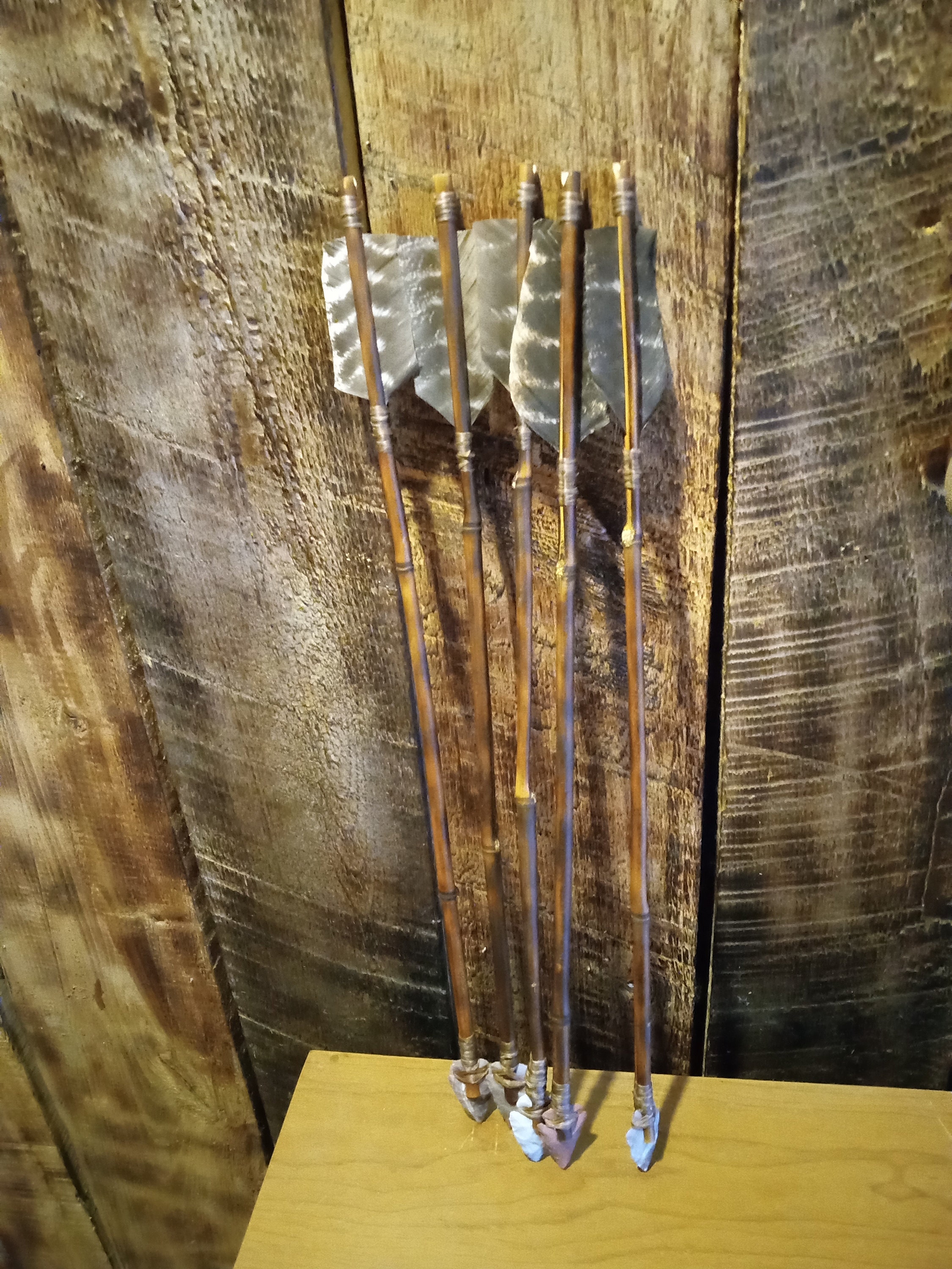 5 Pcs Unit 18.5" River Cane Primitive Style Arrows W/1.5" Agate Arrowheads - Etsy