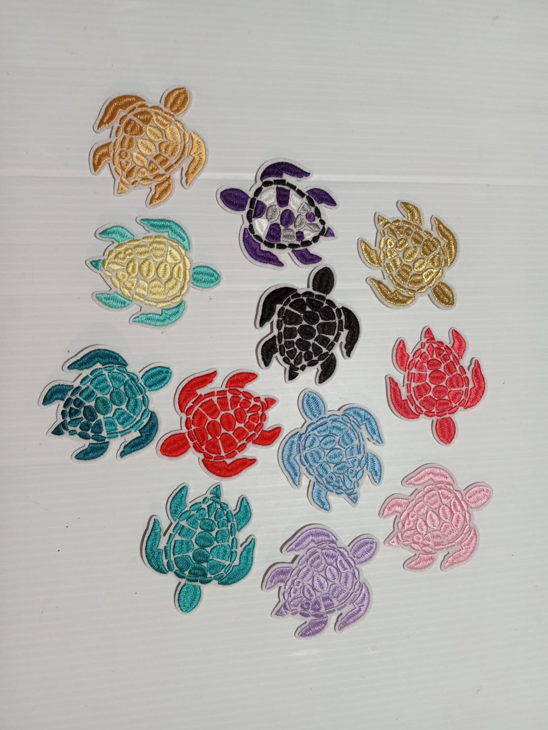 3 Pcs Unit Iron on Vinyl Embroidery Colorful Sea Turtle Patches - Etsy