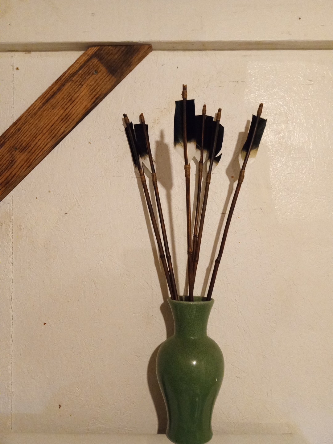 10 Pcs Unit 25" Primitive Style River Cane Arrows W/1.5" Agate ...