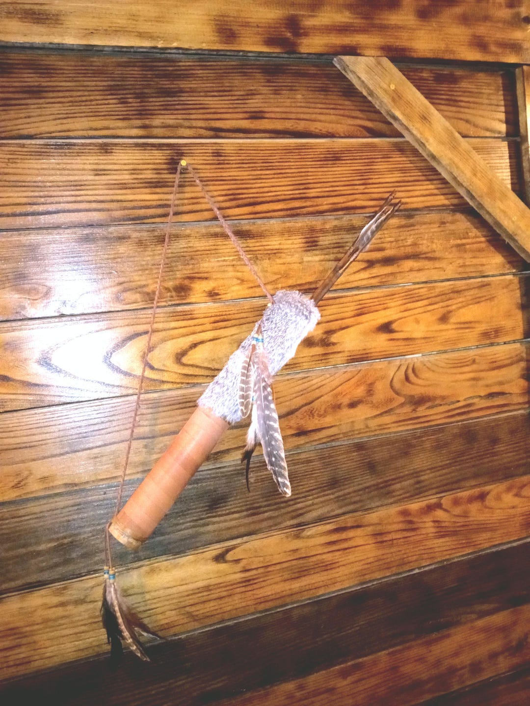 Decorative Bamboo Quiver With 3 Pcs River Cane Arrows Wall Hanging Home ...