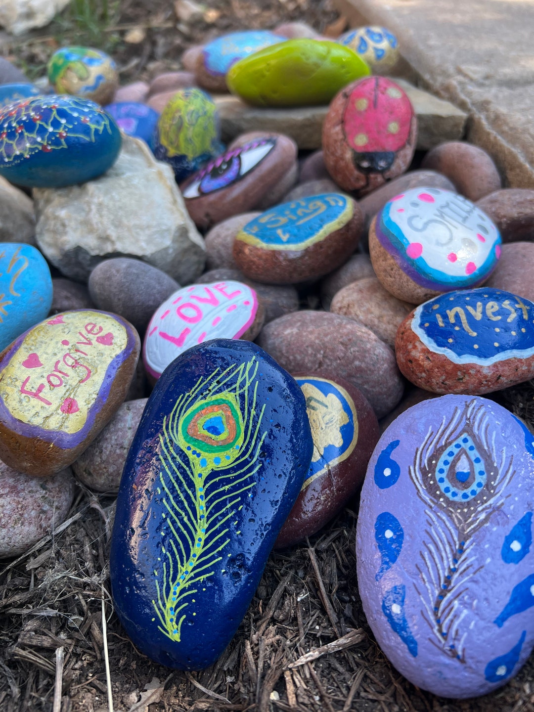 Hand-painted Positive Affirmation Rocks - Etsy