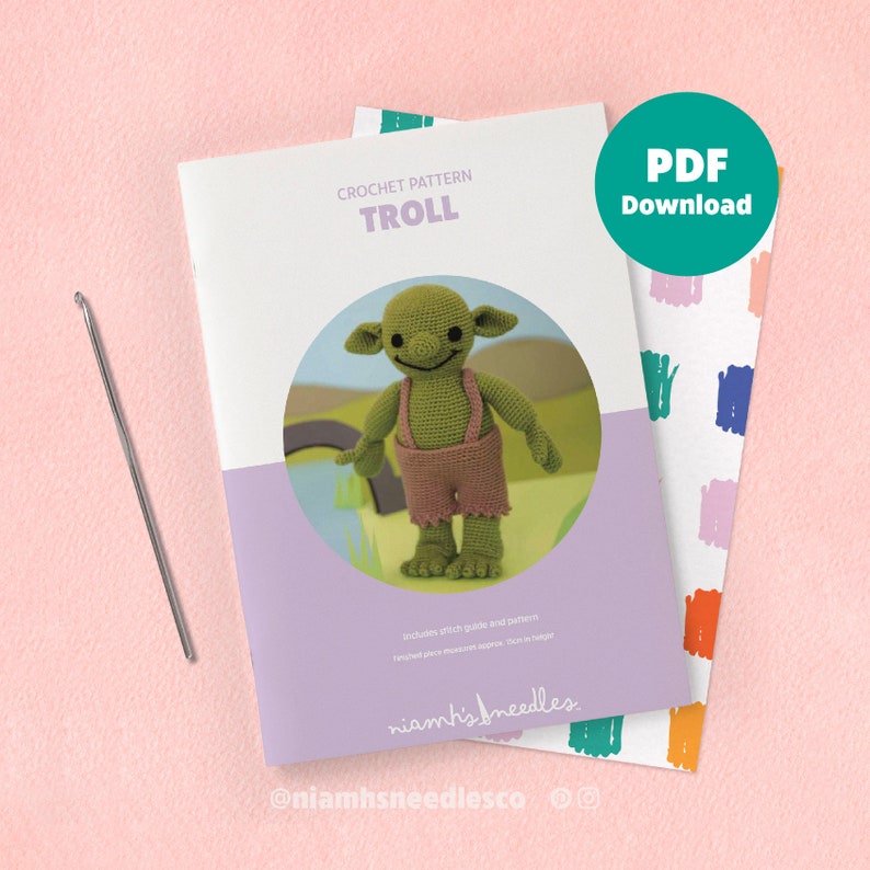 Crochet Troll Ogre Pattern | Digital Download PDF Instructions | Cute Character Crochet Template ...