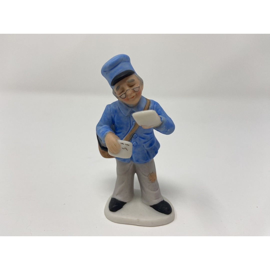 VTG Lefton Colonial Village Mailman Frank Pendergast 0776 Year 1990. - Etsy