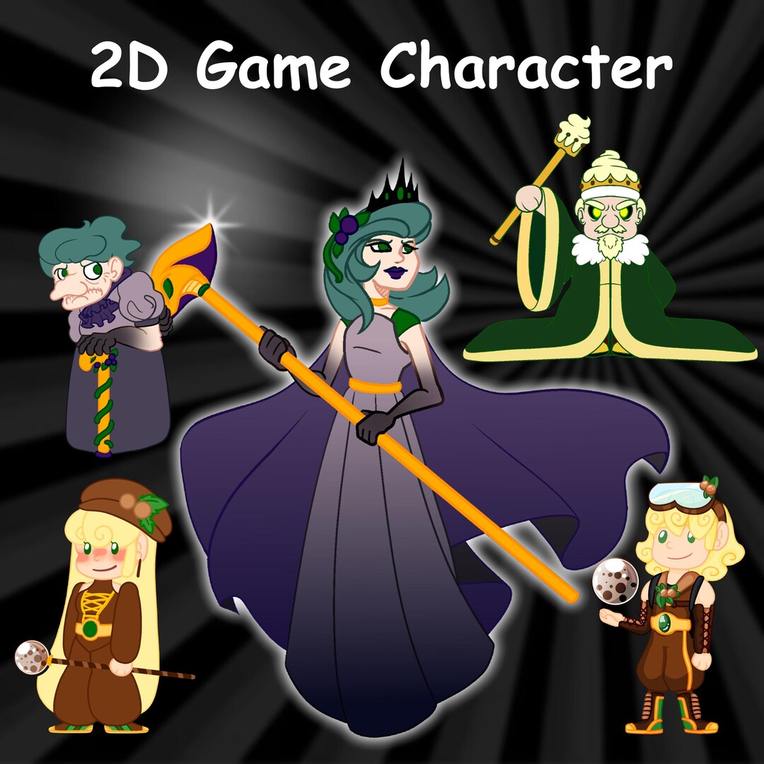 2D Game Character Design, Custom Cartoon Character Design for Animation ...