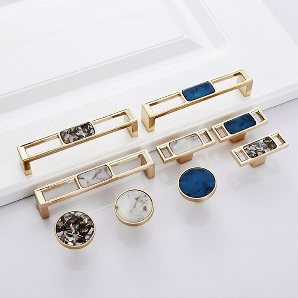 Marble Cabinet Pulls - Etsy