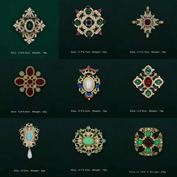 Crystal Brooch Pin - Etsy