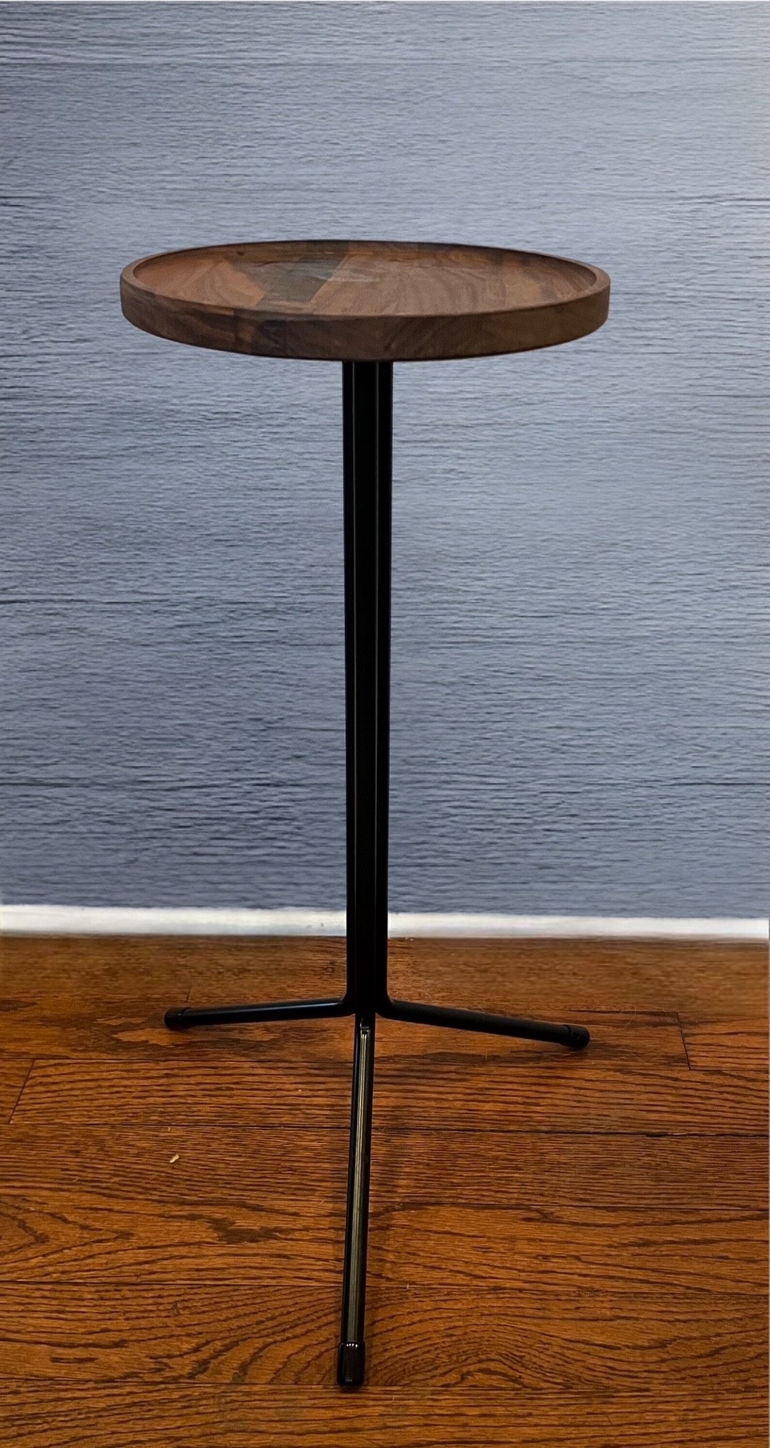 The wally Handmade Walnut Drink Table - Etsy