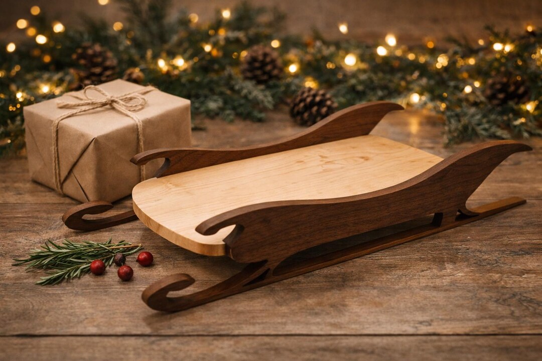 Handmade Santa Sleigh Charcuterie Board - Etsy