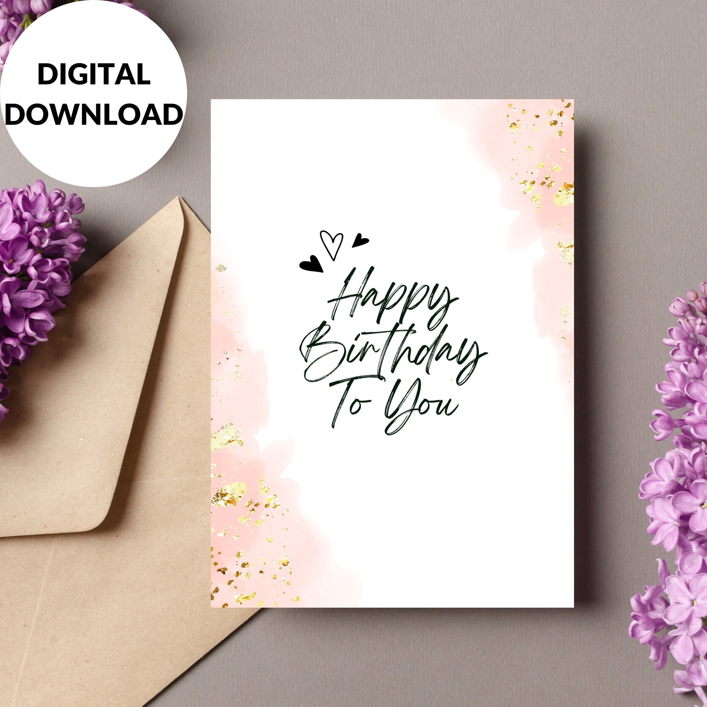 Digital Birthday Card | Greeting Card Printable | Printable Birthday ...