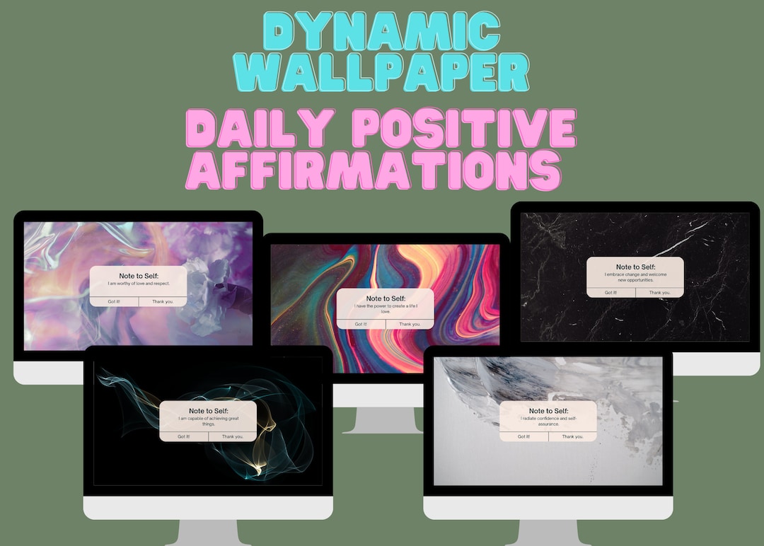 Positive Affirmations Wallpaper for Mac, Mac Desktop Wallpaper ...