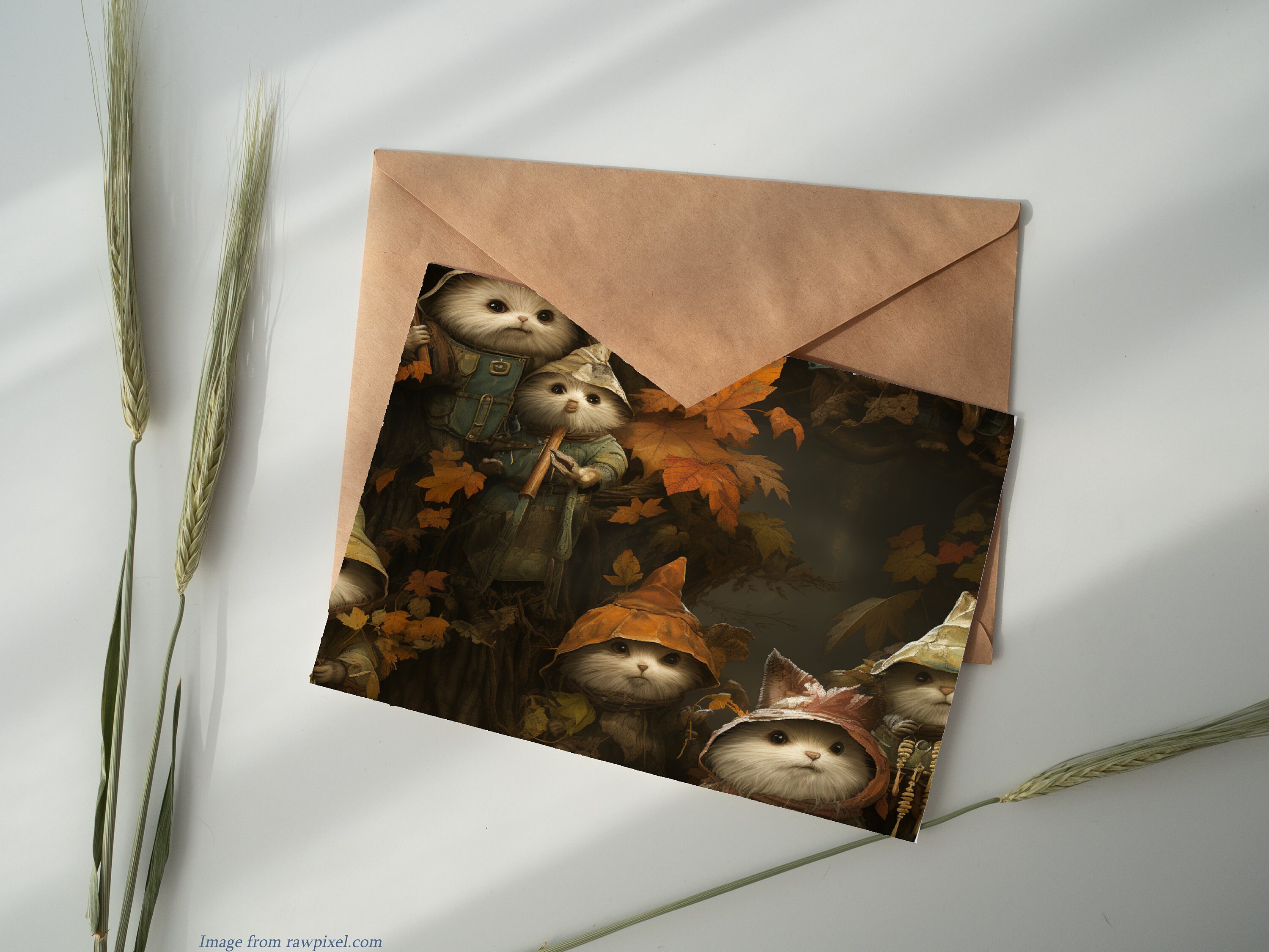 Cute Halloween Forest Goblins Digital Paper: Vintage-inspired Printable ...