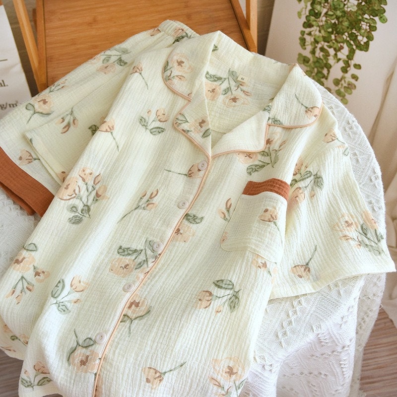 Women Cotton Pajamawomen Pajamawomens Pajamas Setwomen PJ - Etsy