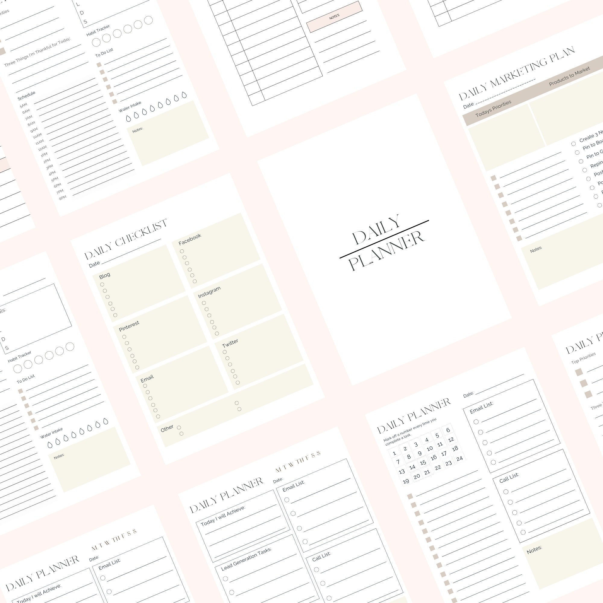 Editable Linkedin Planner in Canva, Minimalist Digital Planner, A4/a5 ...