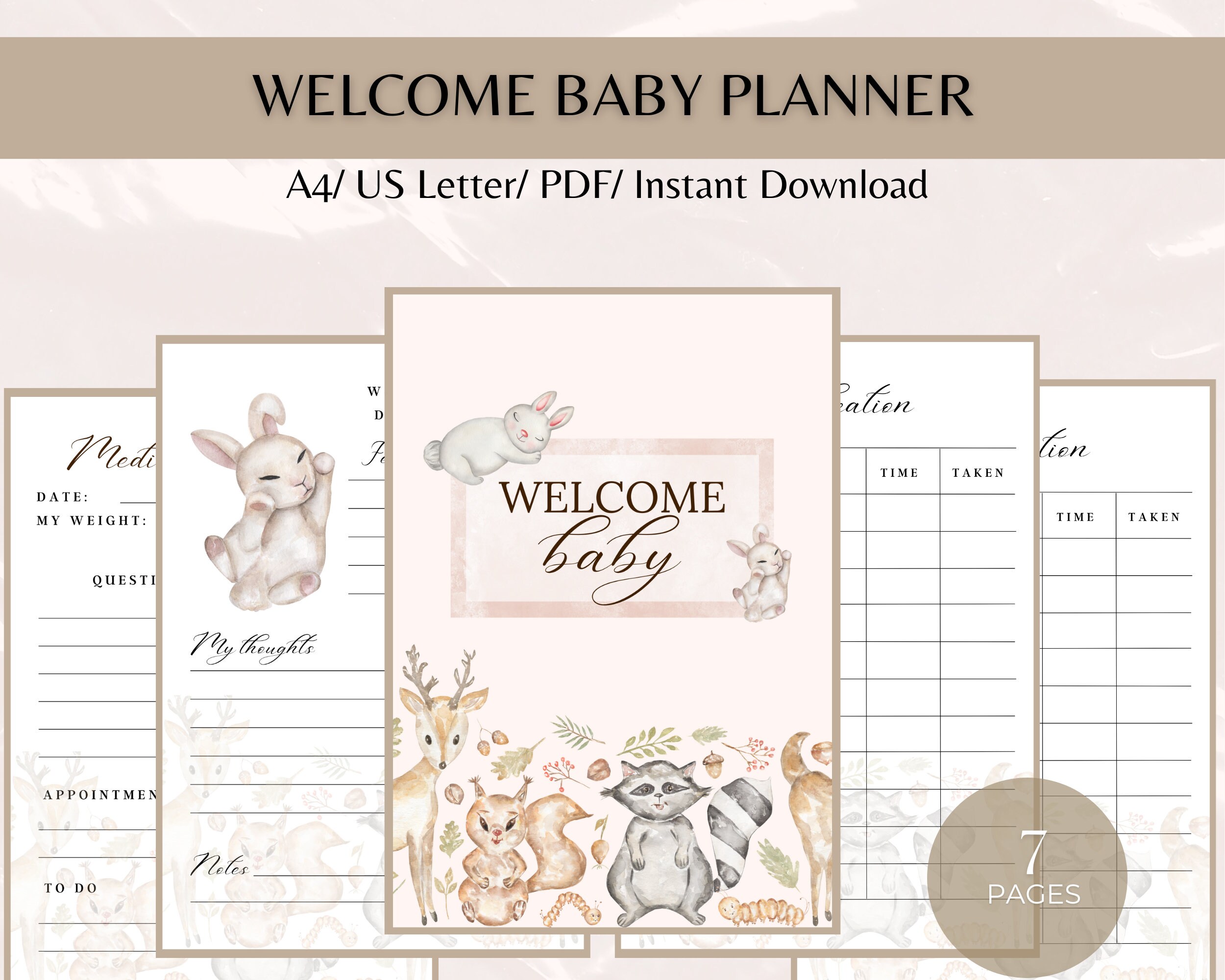 Pregnancy Planner Printable, Printable Pregnancy Journal, Best Baby ...