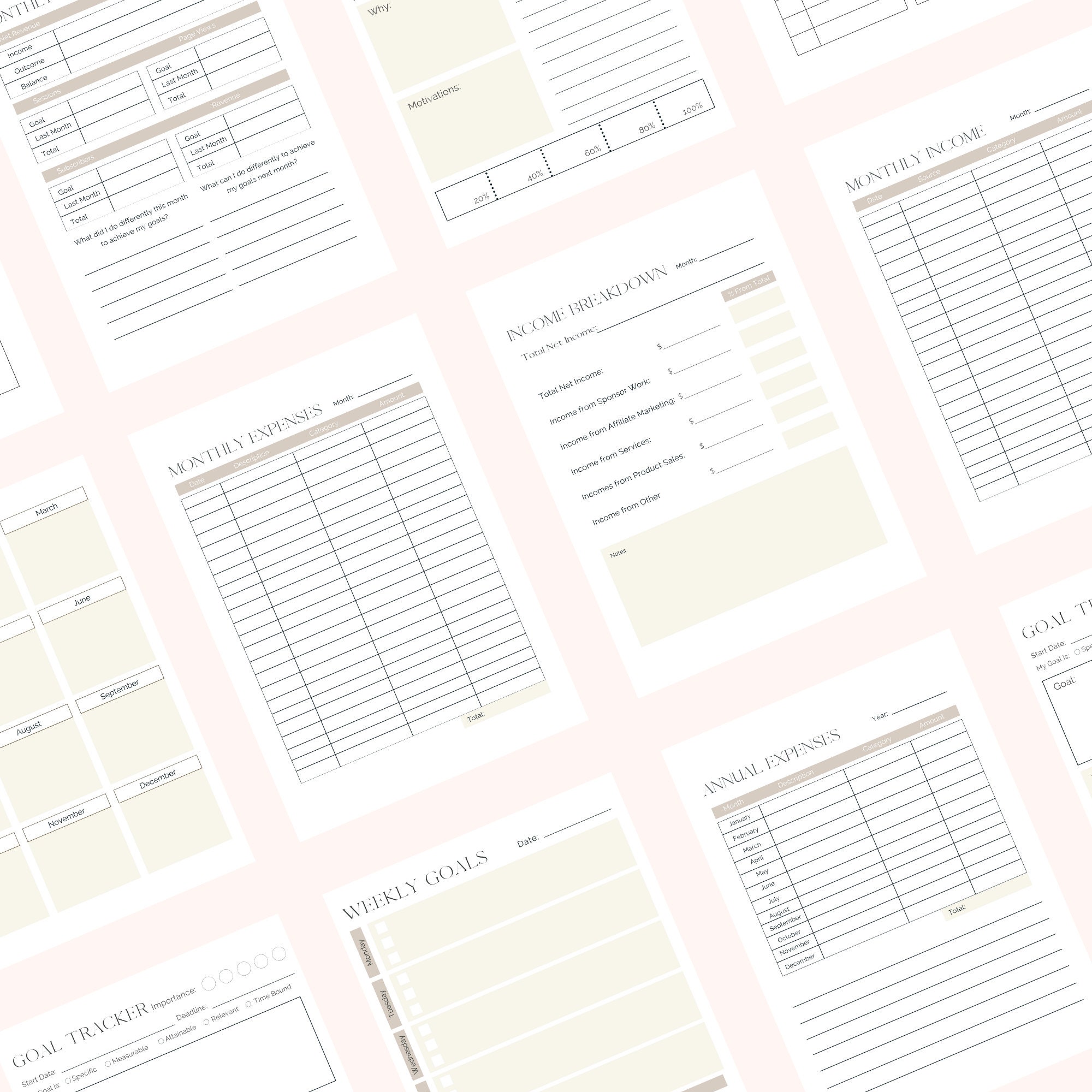 Editable Linkedin Planner in Canva, Minimalist Digital Planner, A4/a5 ...