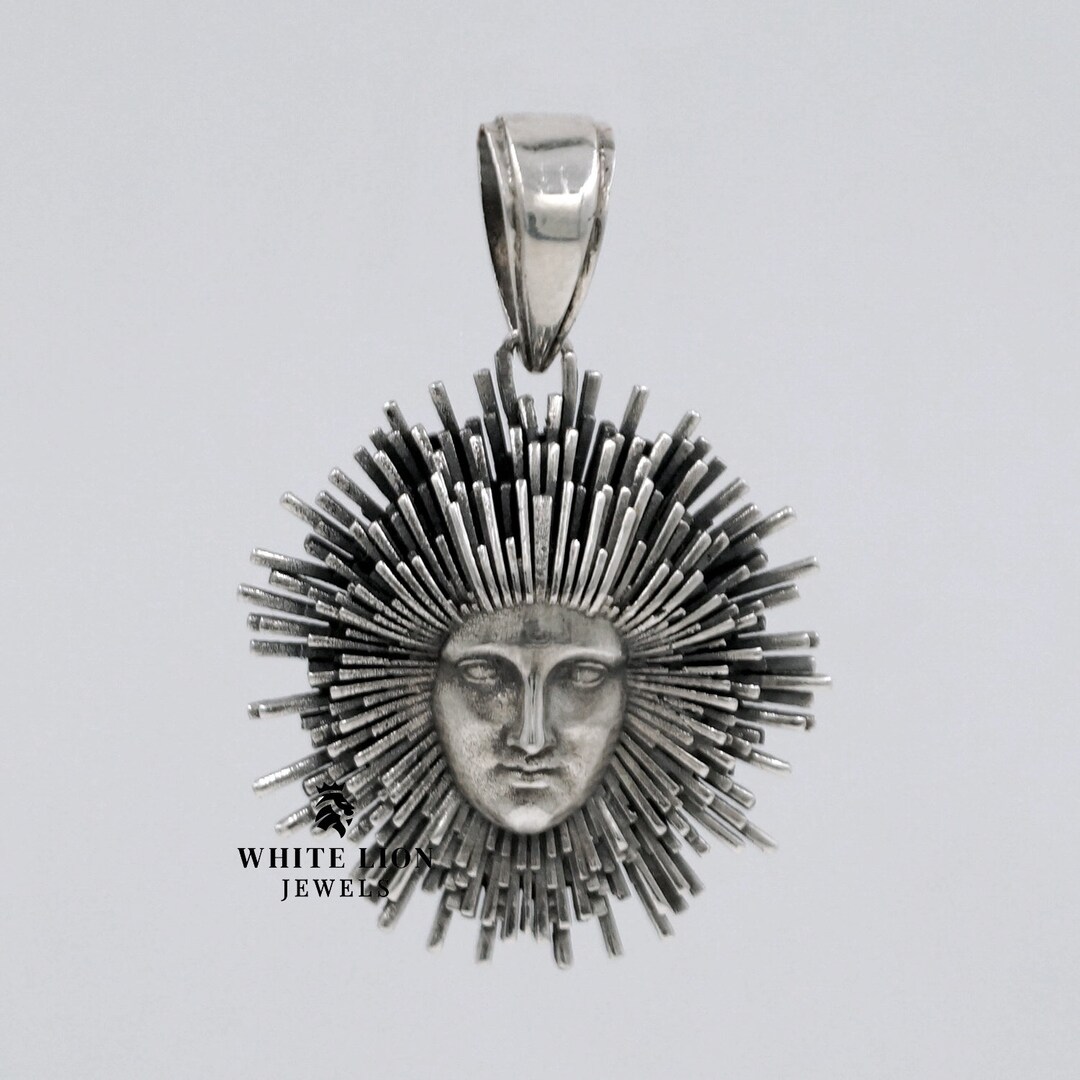 Apollo Sun God Greek Mythology Celestial 925 Silver Pendant Gift ...