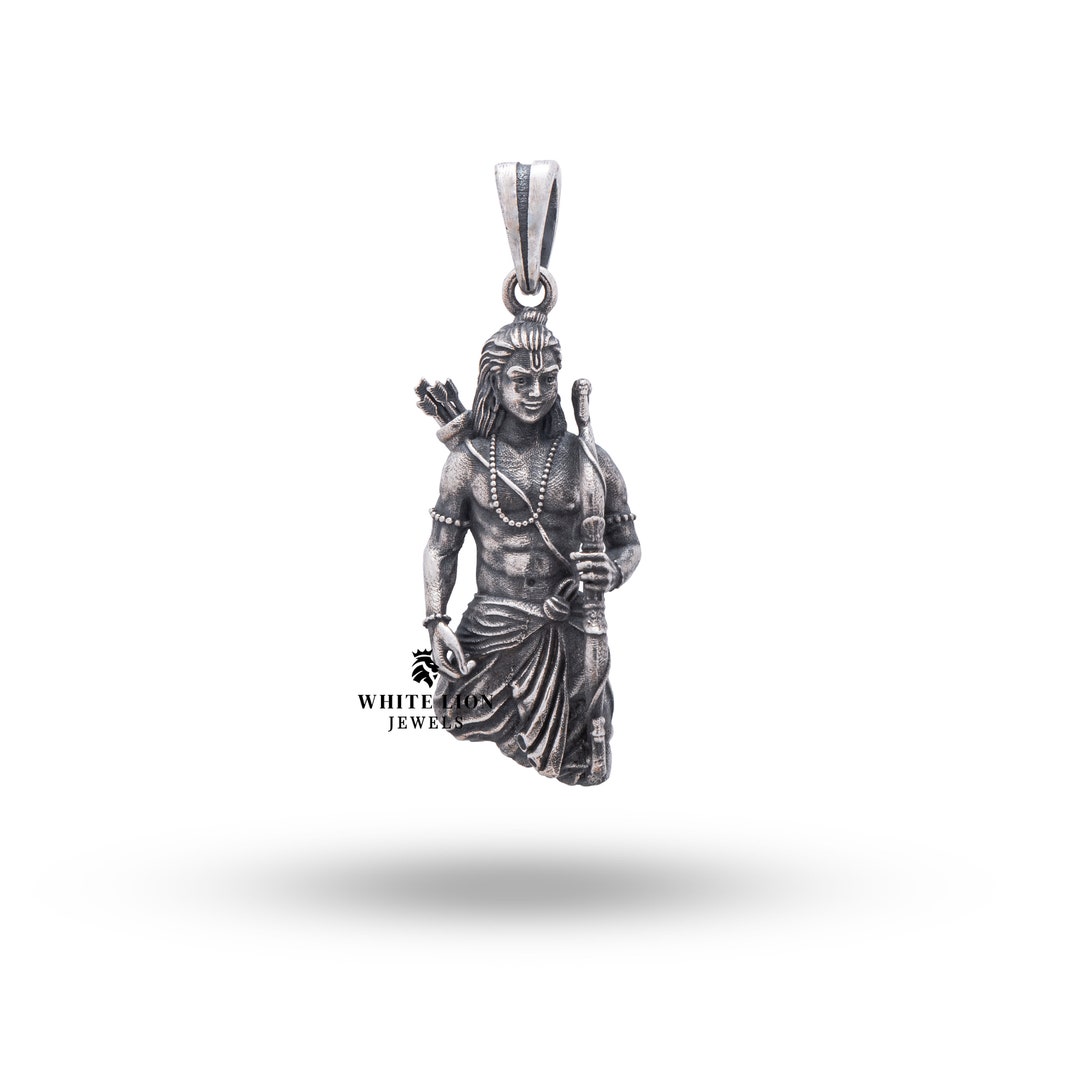 Supreme Lord Shree Rama Vishnu Hinduism Pendant 925 Sterling Silver ...