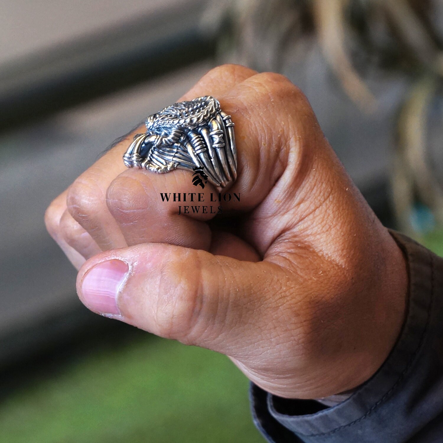 Vampire Predator Vulture Ring | 925 Sterling Silver | Gothic Jewelry ...