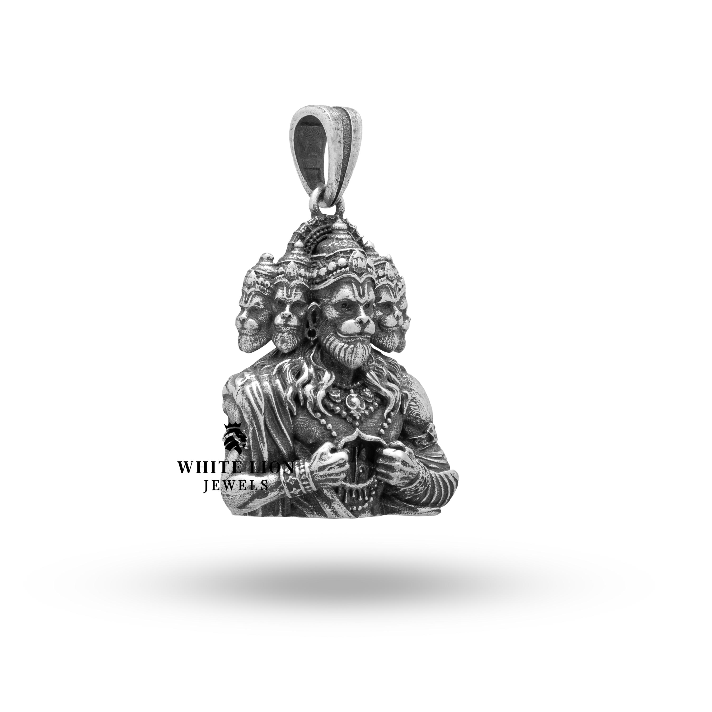 Panchmukhi Hanuman God Evil Protector Hinduism Divine Son of Wind 925 ...