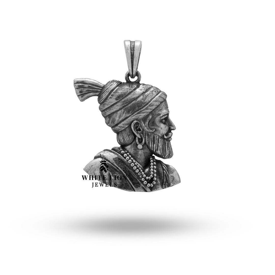 Chhatrapati Raje Shivaji Maharaj Me Maratha Oxidized 925 Silver Pendant ...