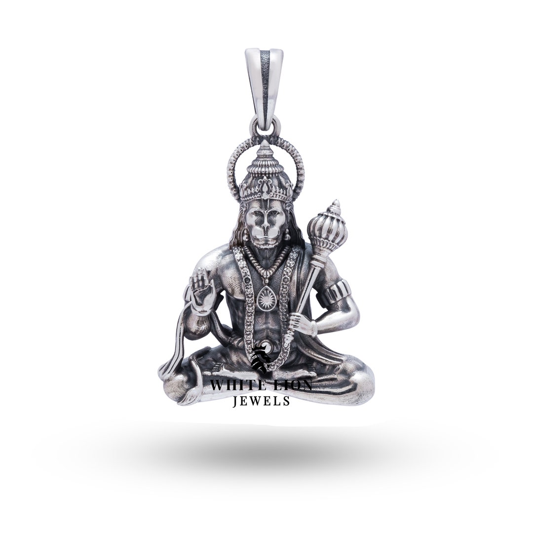 Hanuman Pendant | 925 Sterling Silver | Handcrafted Spiritual Jewelry ...