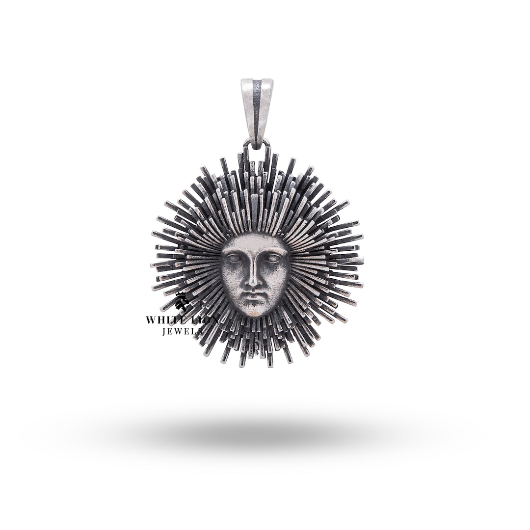 Apollo Sun God Pendant | 925 Sterling Silver | Celestial Elegance ...