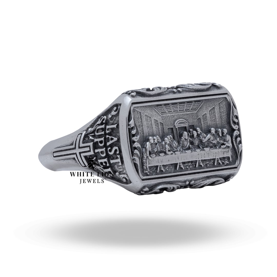 The Last Supper Ring | 925 Sterling Silver | Spiritual Jewelry ...