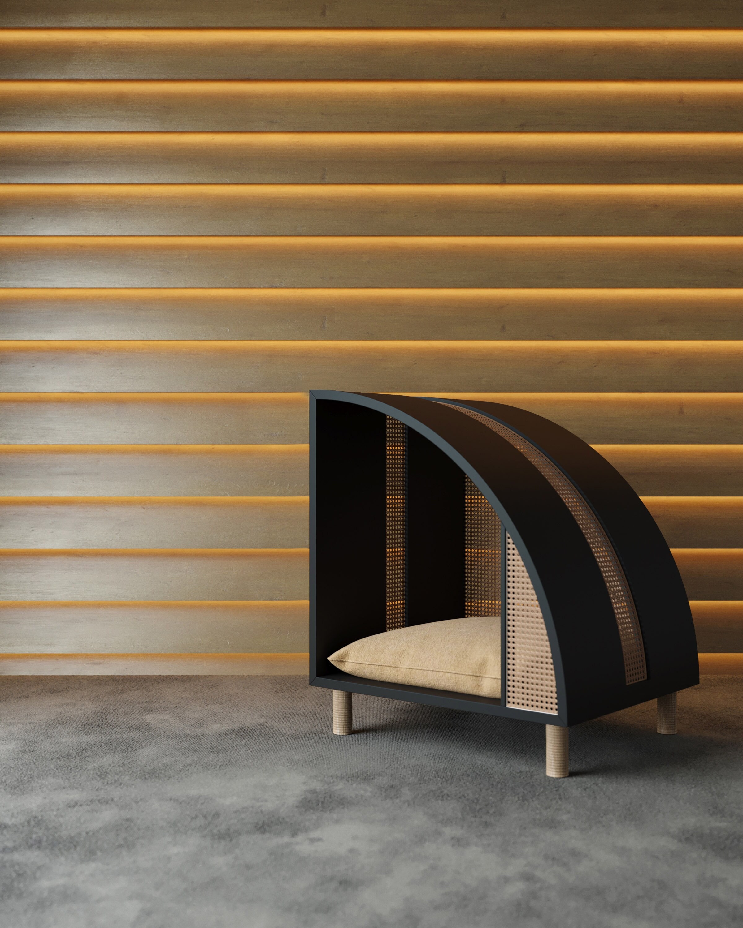 ART DECÓ Pet House, Minimal Dog House, Cat House, Wood Cat / Dog House ...