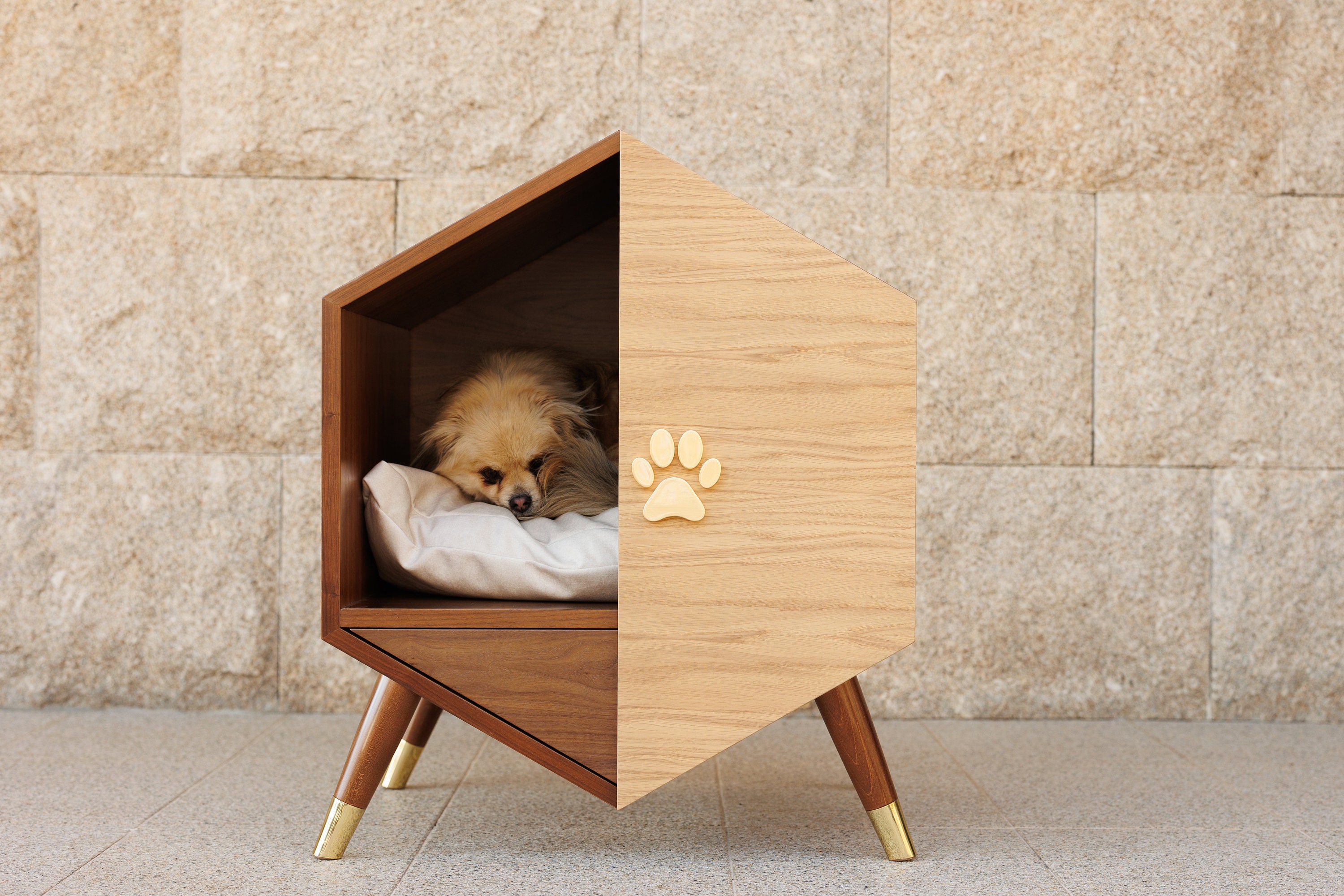 ÉTER Pet House, Minimal Dog House, Cat House, Wood Cat / Dog House, Pet ...