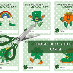 Cute Printable St. Patrick's Day Cards | Cute Classroom St. Patrick's ...