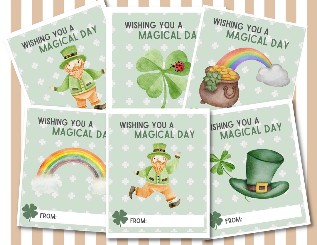 Cute Printable St. Patrick's Day Cards | Cute Classroom St. Patrick's ...