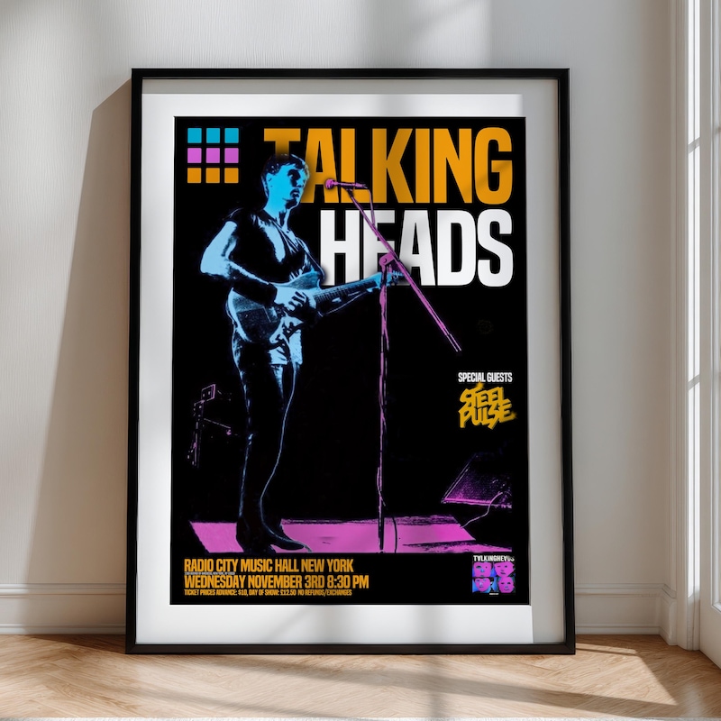 Talking Heads Poster - Etsy