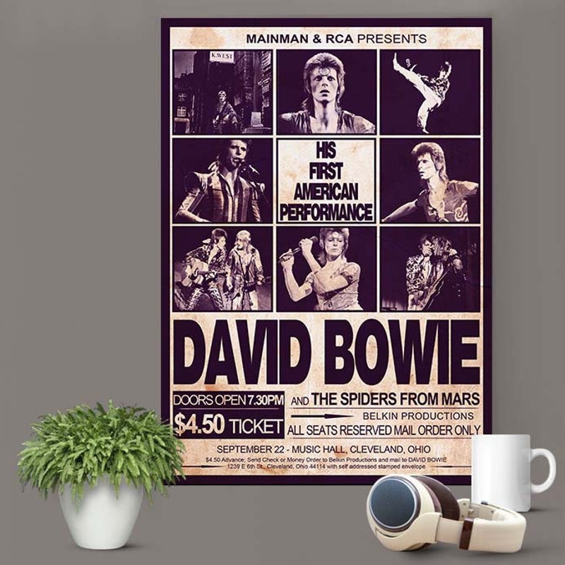 David Bowie Poster - Etsy