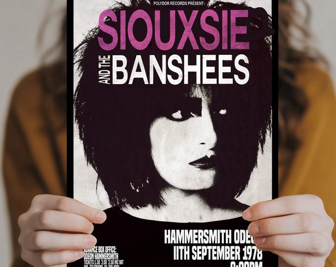 Siouxsie-the Creatures 2000 UK Tour Poster -approx 24" by 34" - Etsy