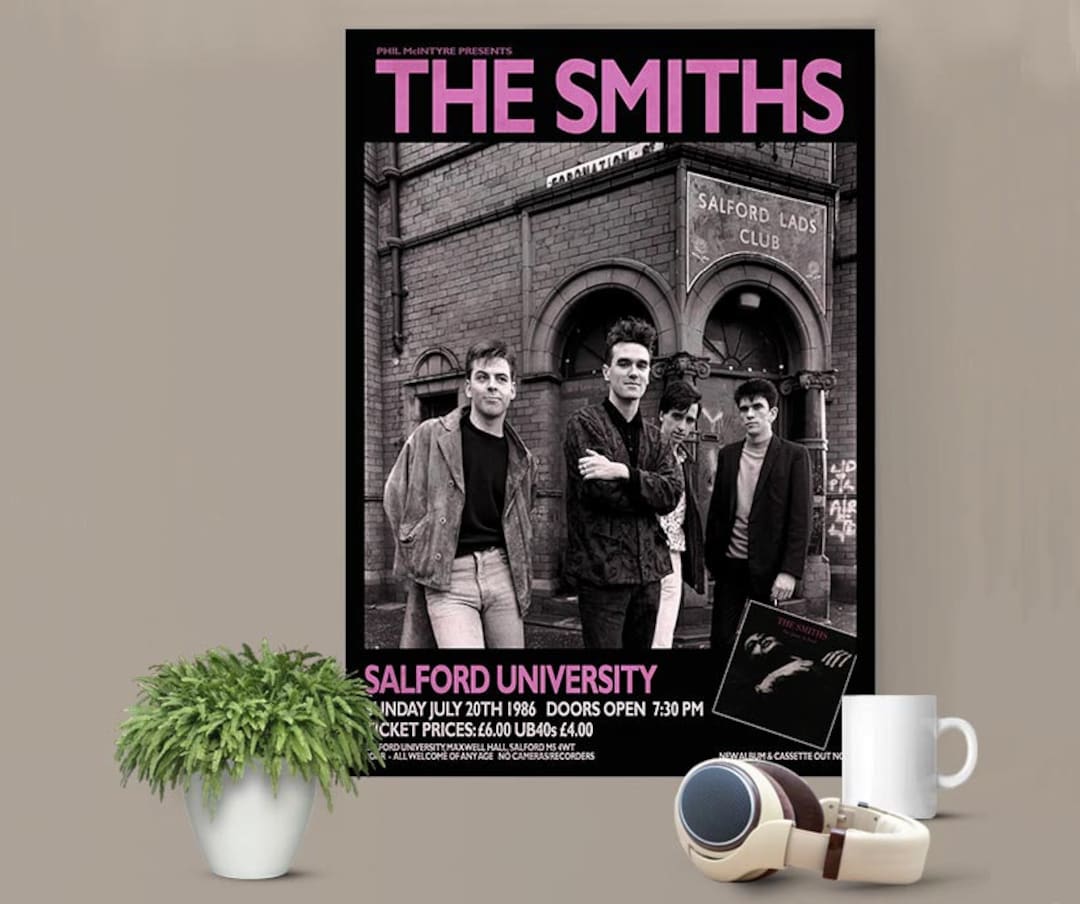 The Smiths Salford 1986 Concert - Multi-size Prints and Posters - UK ...
