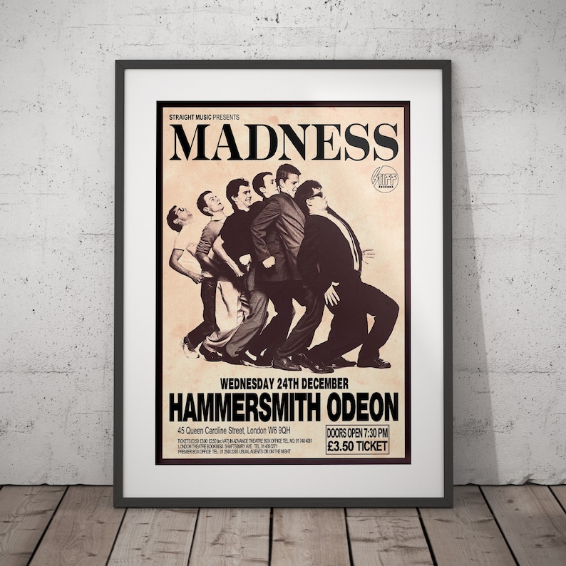Madness - Hammersmith London 1980 Concert - Multi-size Prints and ...