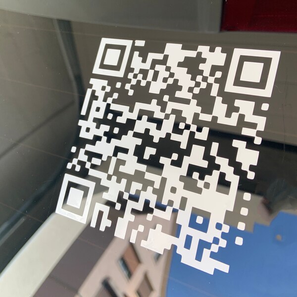 Custom Qr Code Bumper Sticker - Etsy