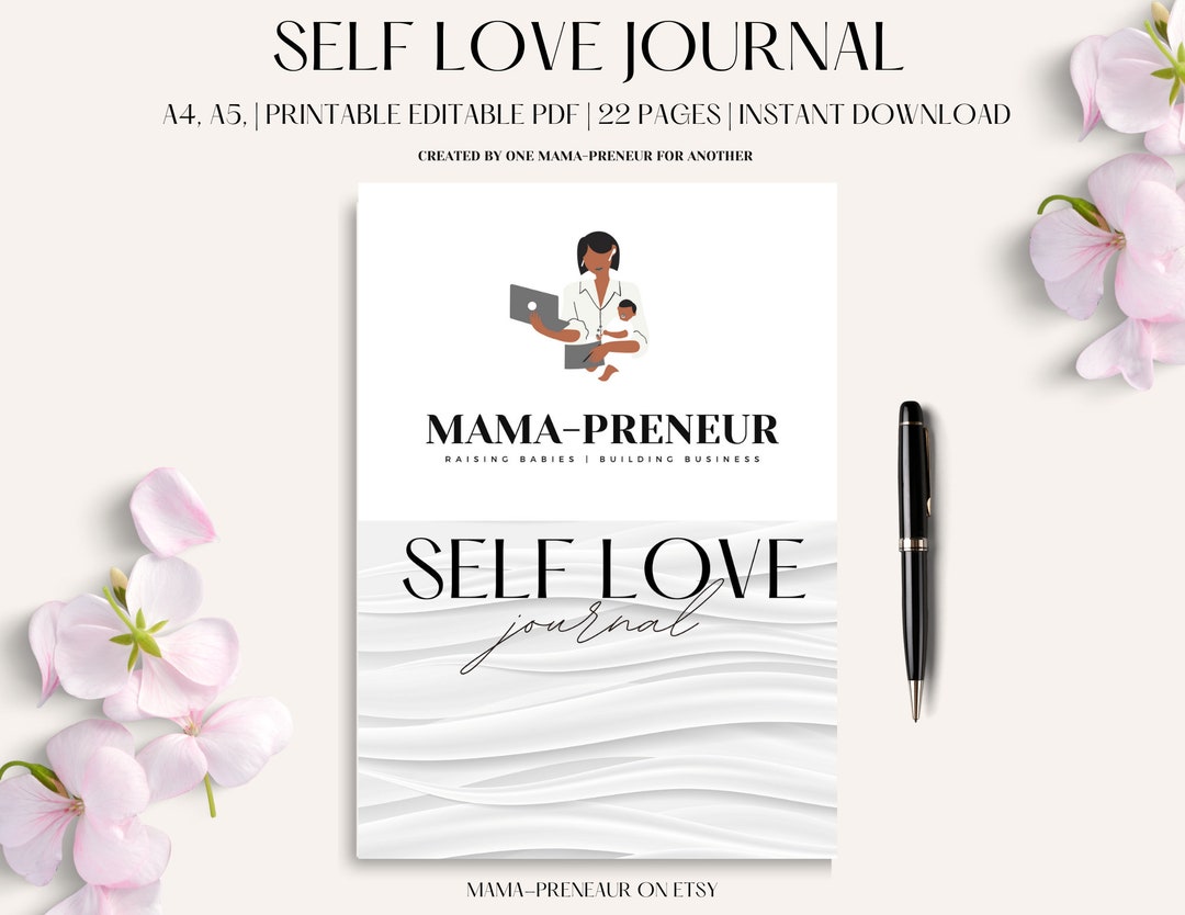 Printable Self Love Journal Daily Planner Self Love Planner Mom Planner ...