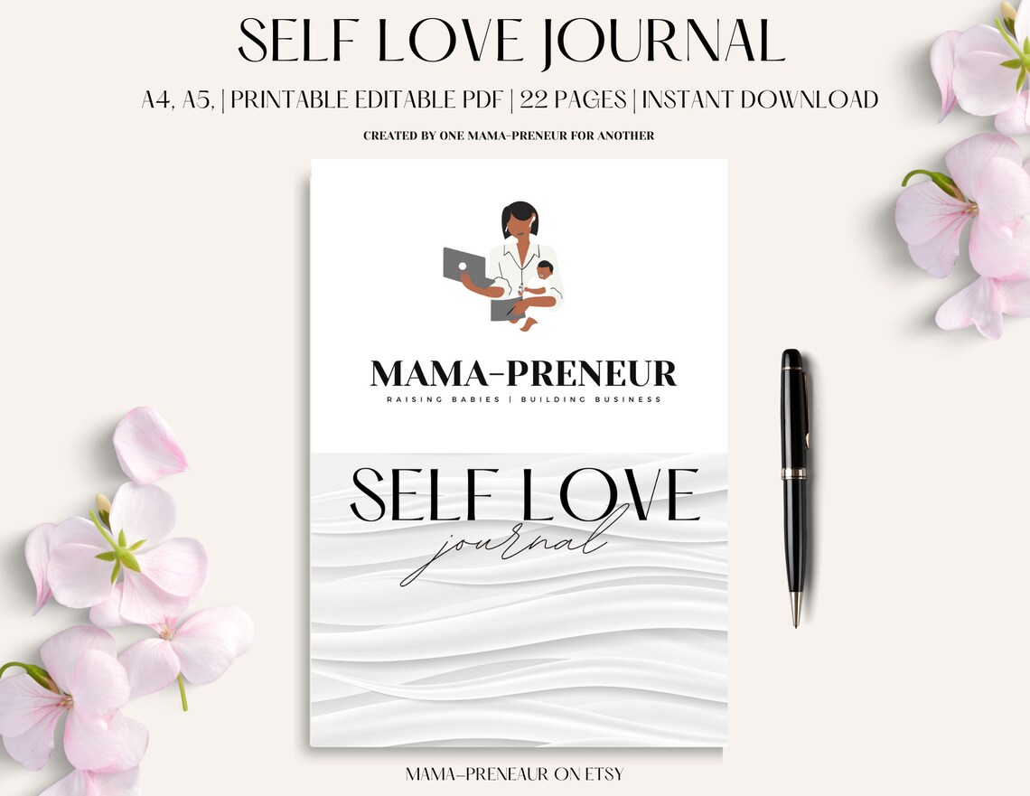 Printable Self Love Journal Daily Planner Self Love Planner Mom Planner ...