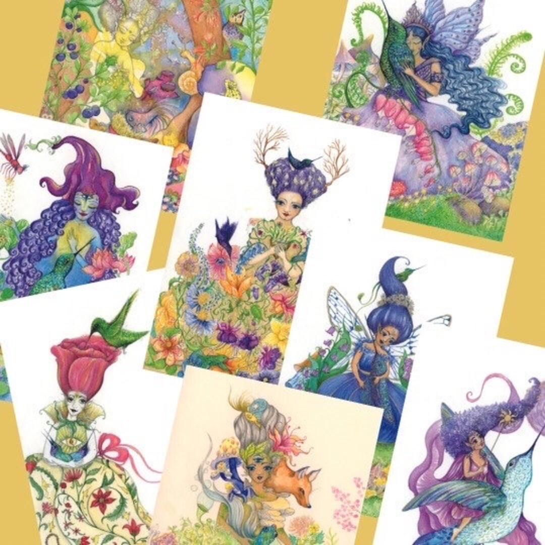 Set of 24 Premium Quality Greeting Cards 4 X 6 Notecards - Etsy