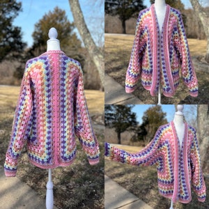 PATTERN: Four-color Hexagon Cardigan Crochet Pattern - Etsy