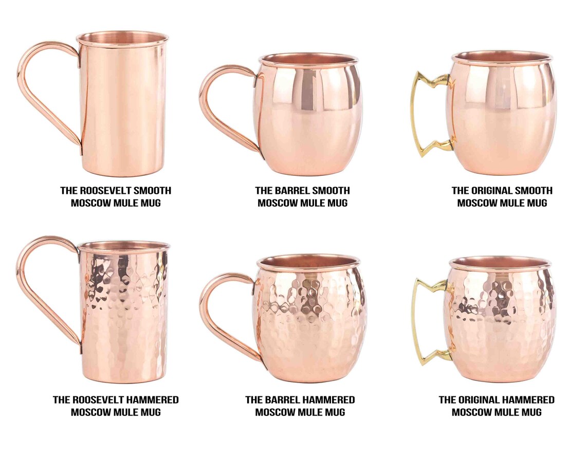 Bulk Custom Engraved Pure Copper Mugs, Personalized Cocktail Drinking ...